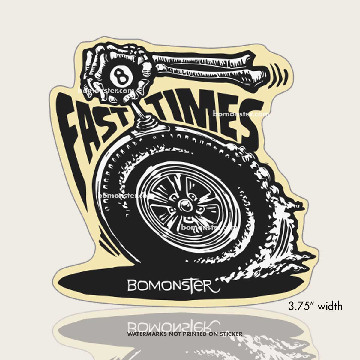 Hot Rod Sticker "Fast Times" – BOMONSTER